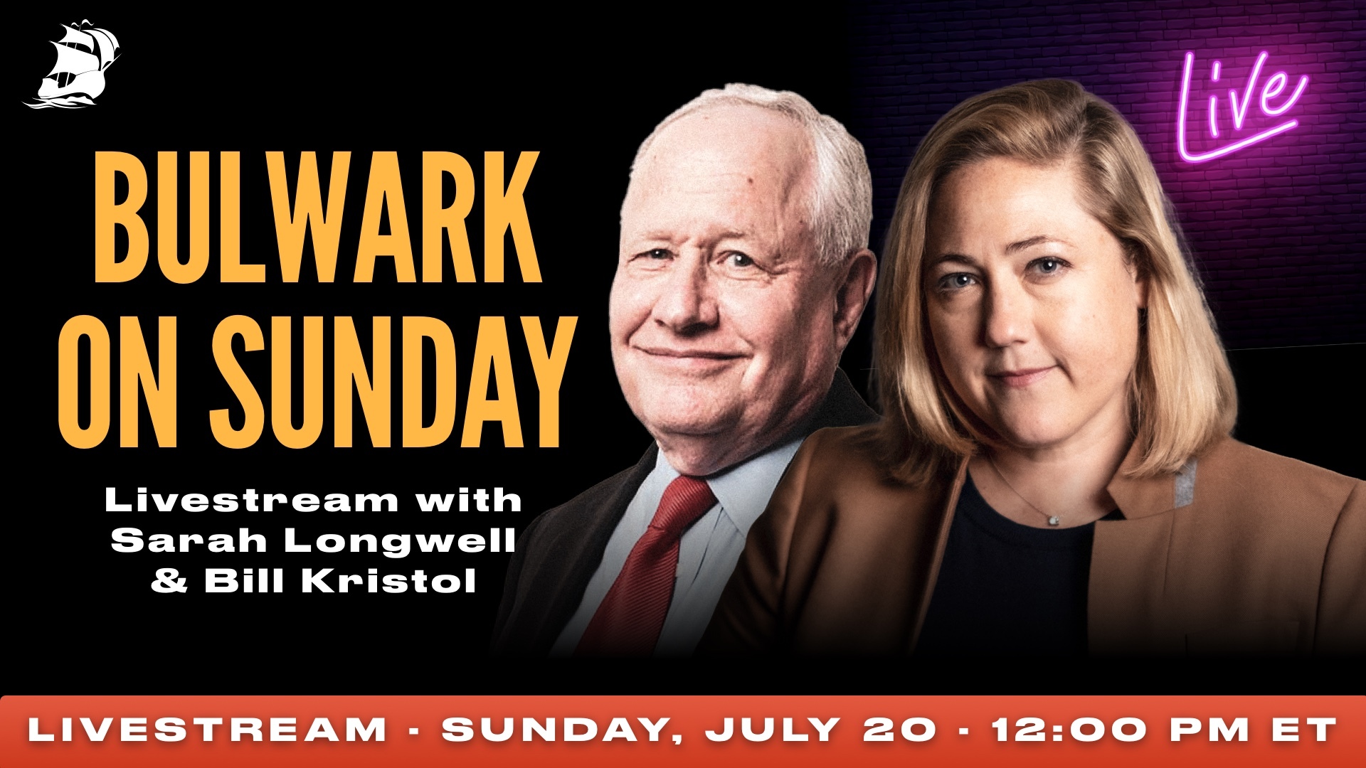 The Bulwark (@thebulwark): "@Sarah Longwell joins Bill Kristol to review a wild news week on ...