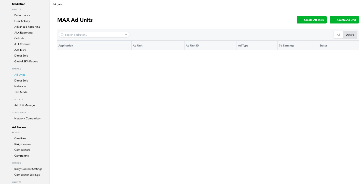 Getting Started with Ad Revenue: Applovin MAX