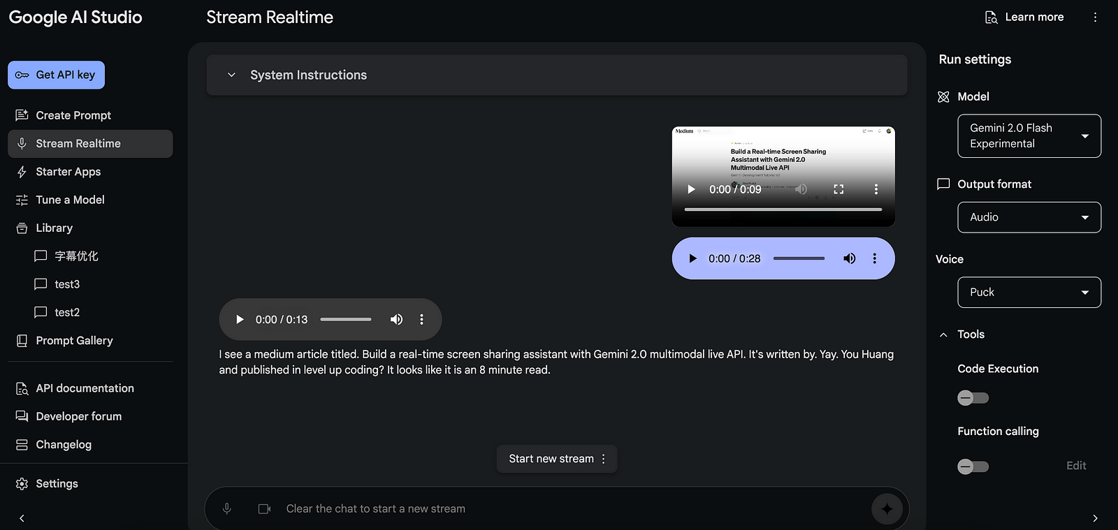 Hot Update! Build a Realtime Screen Sharing Assistant with VOICE and TEXT by Gemini 2.0