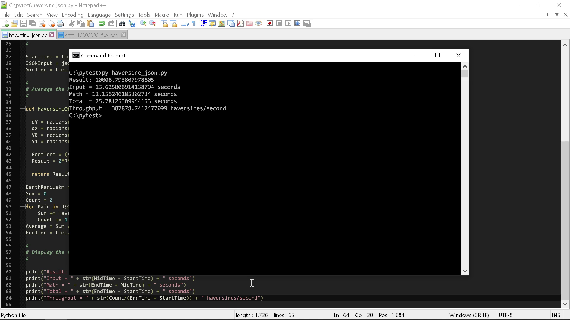 The Haversine Distance Problem - by Casey Muratori