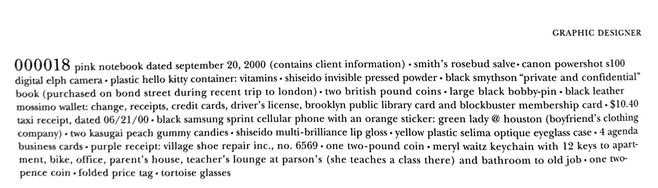 The Most Iconic “What’s In My Bag” Story Happened in 2000