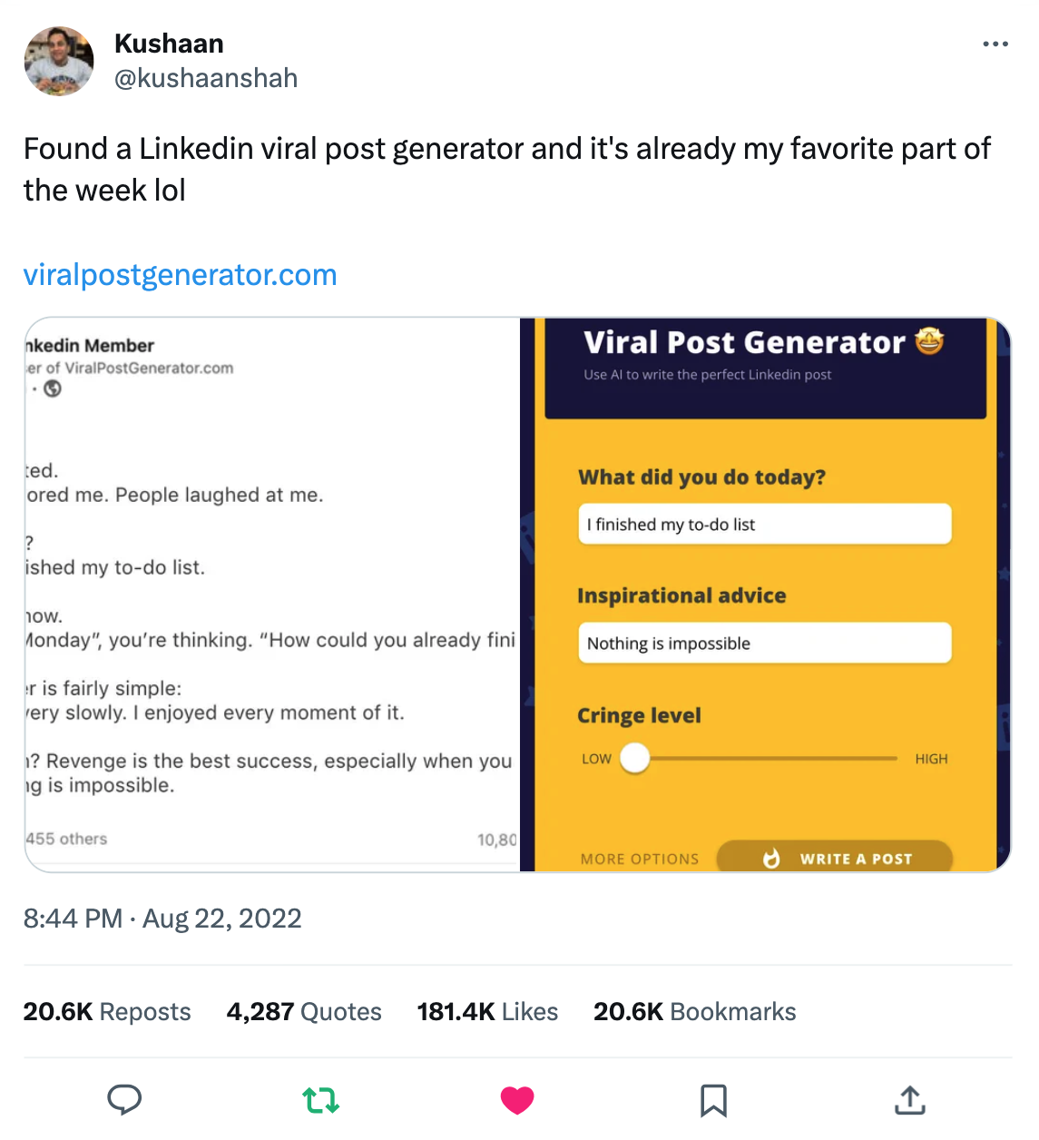 How I built and sold the Viral Post Generator 💰