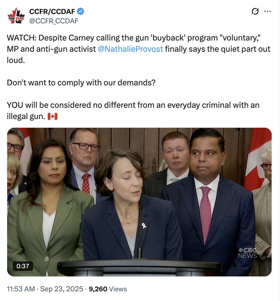 BREAKING: Liberals ‘confident’ Canadians will 'voluntarily' obey gun ...