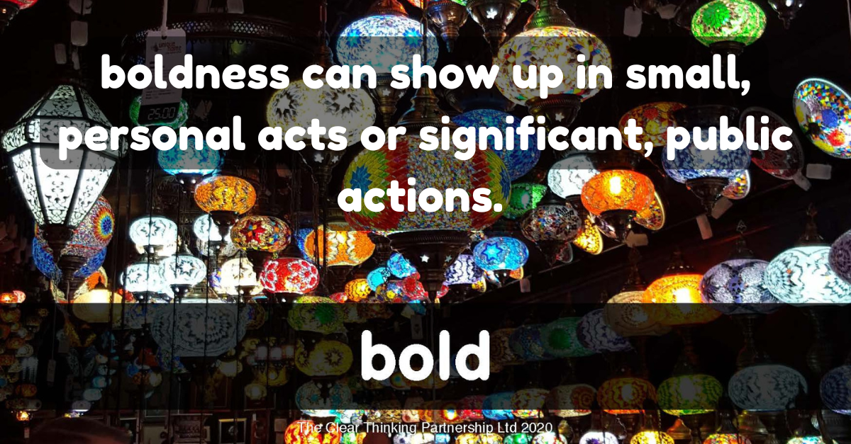 What does it mean to be bold?