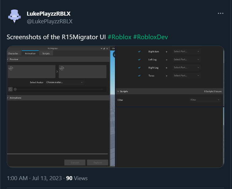 Roblox Classic and R15 Migrator: The past to the future