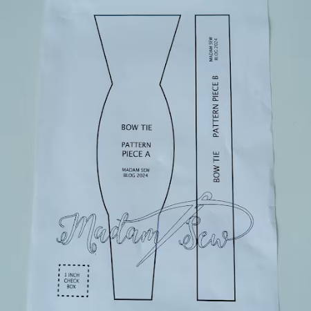 Make a Self-Tie Bow Tie - by Madam Sew - The Sewist Diary
