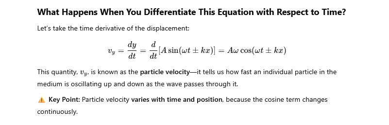 Understanding the Difference Between Particle Velocity and Wave ...
