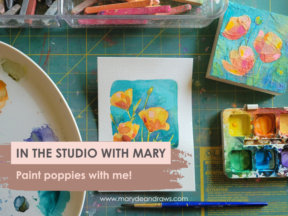 In the Studio with Mary: Paint Poppies with Me! *a FREE tutorial ...