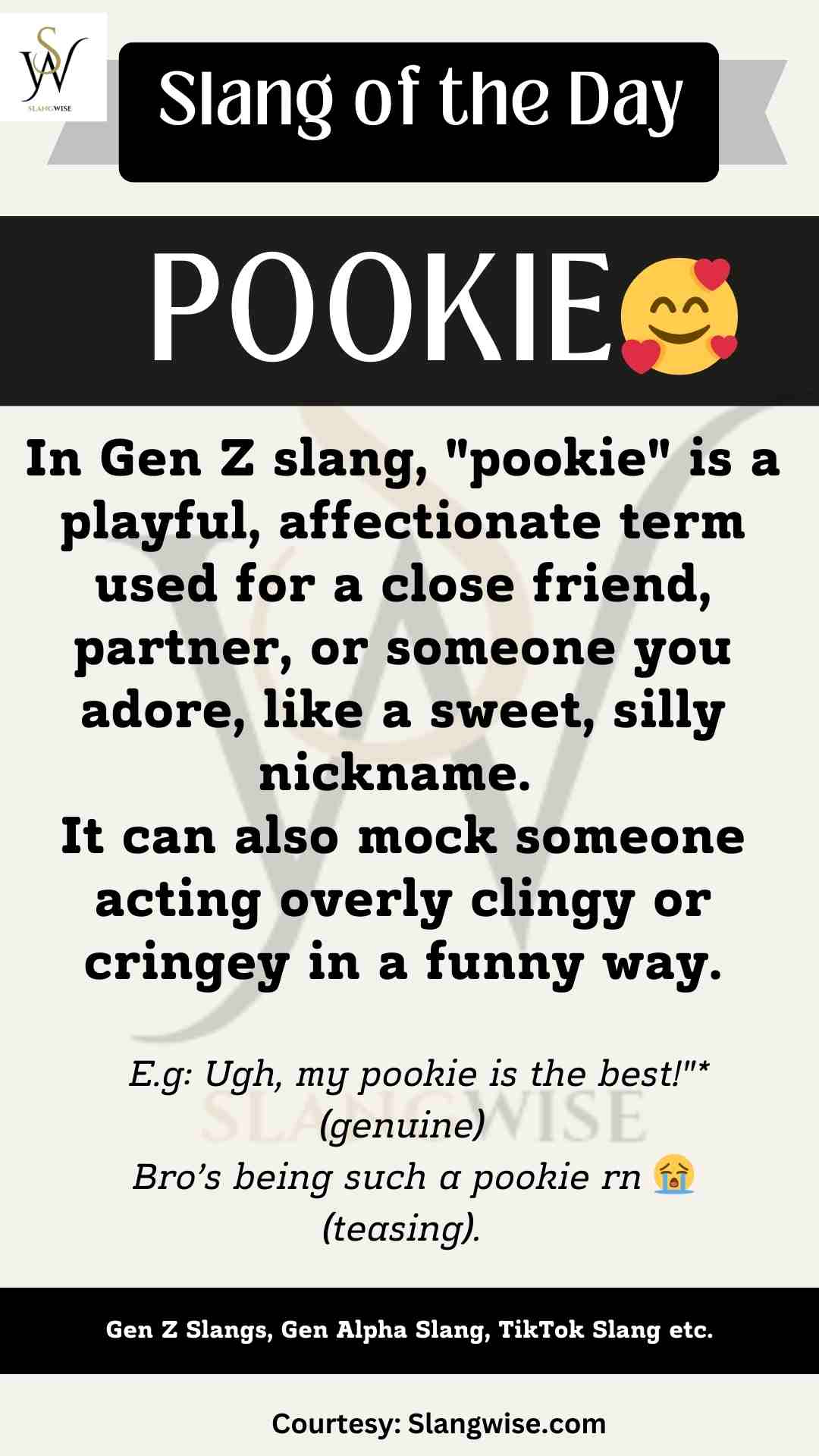 Slang of the Day: POOKIE 🥰 - Slang Wise
