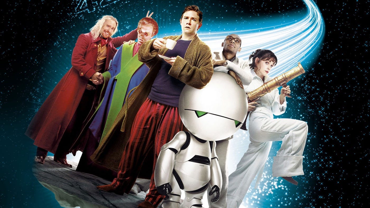 The Hitchhiker’s Guide to the Galaxy (2005)—quirky sci-fi comedy that ...