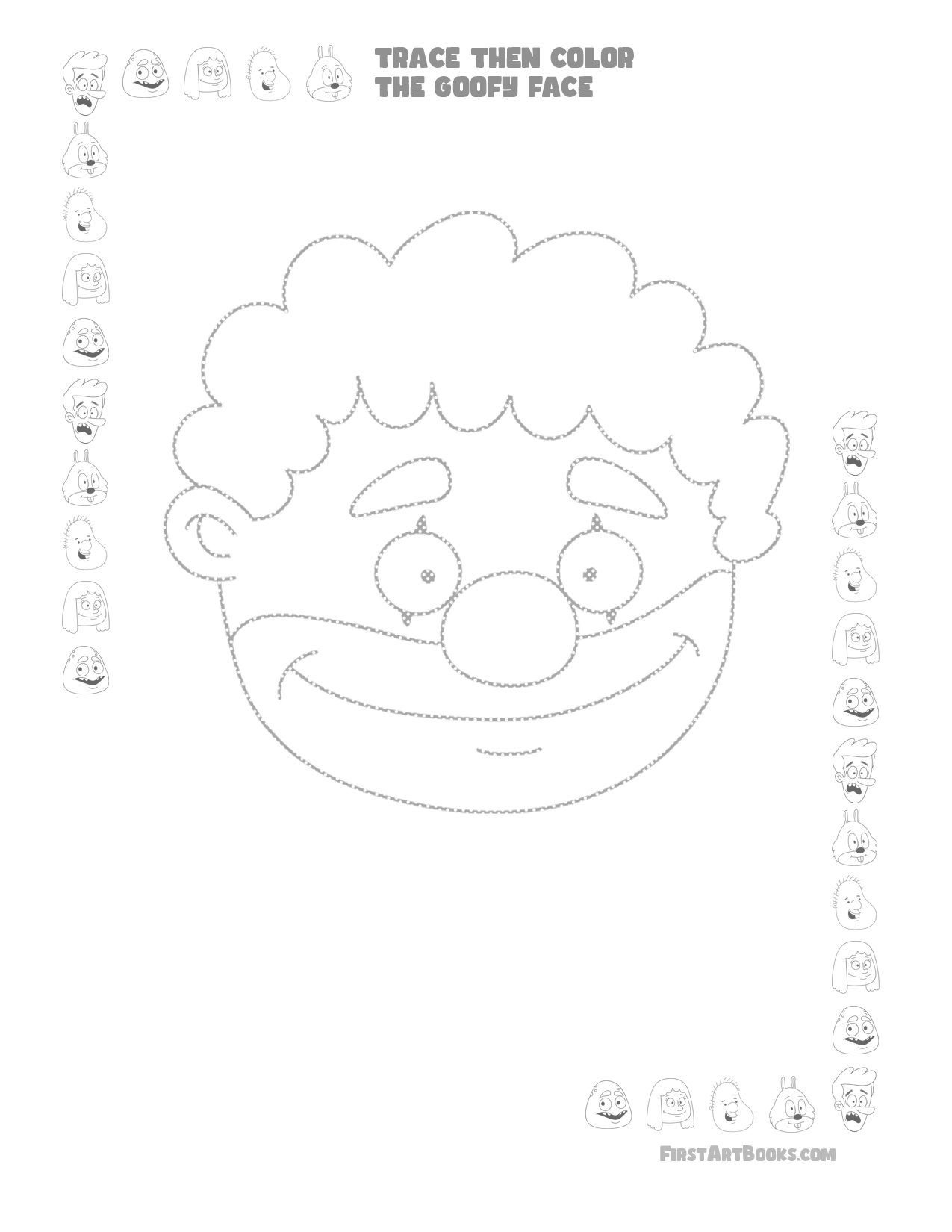 Free Activity Page: Draw a Clown With This Tracing and Coloring Page ...