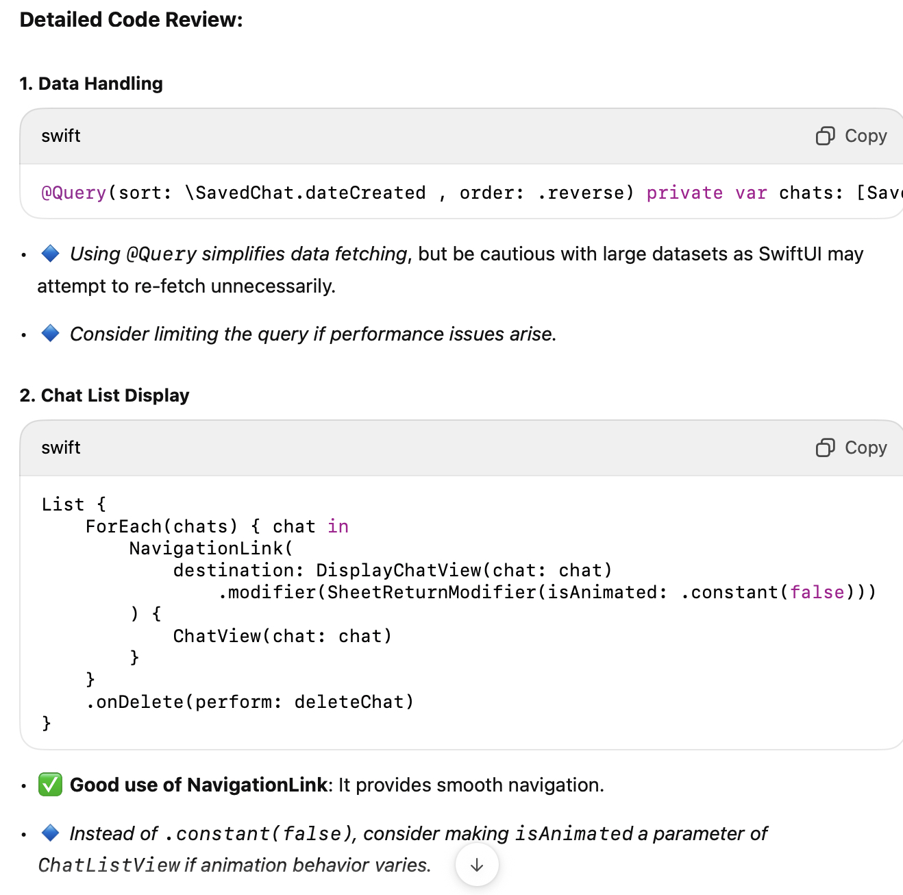 Using ChatGPT alongside Xcode