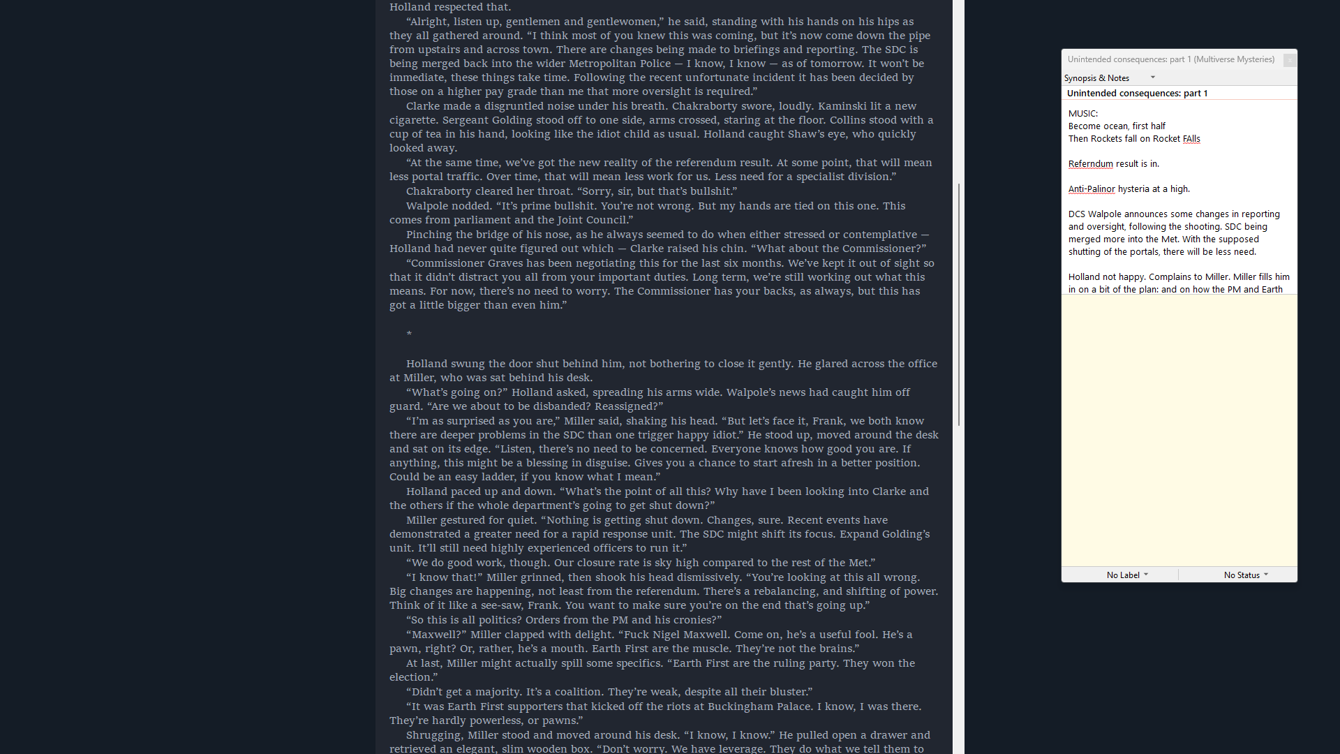 How to plan and write serial fiction using Scrivener