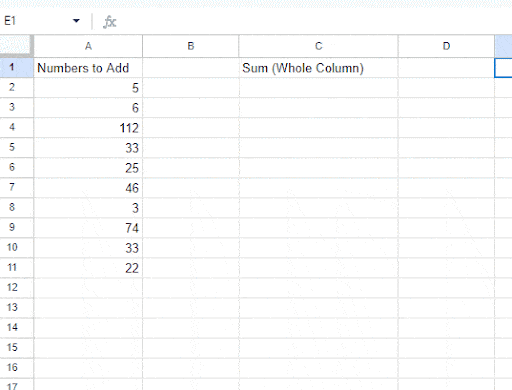 How To SUM a Column in Google Sheets (5 Minute Guide)