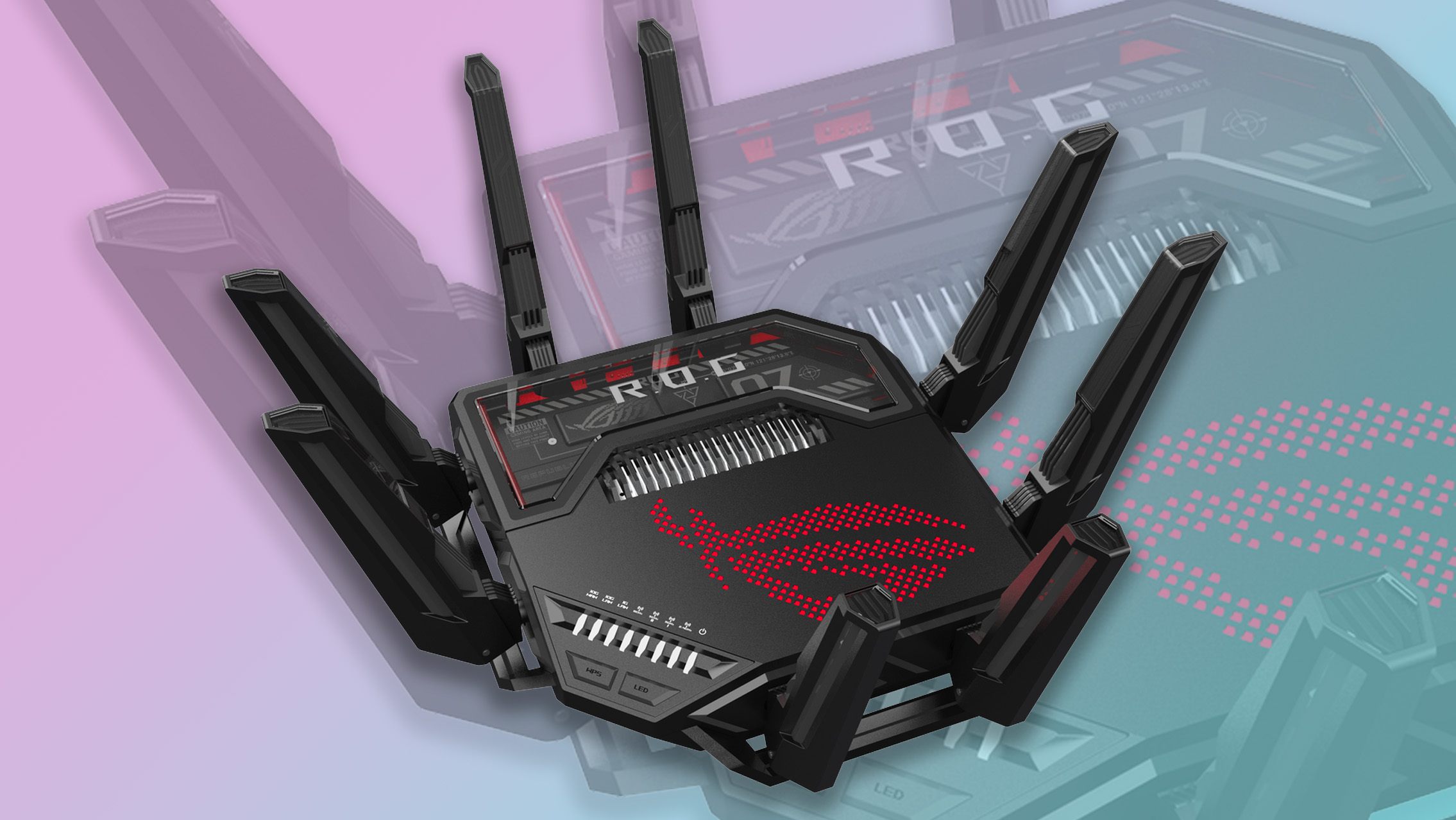 The WiFi 7 Asus ROG Rapture GT-BE98 is a retro cool router at CES 2023