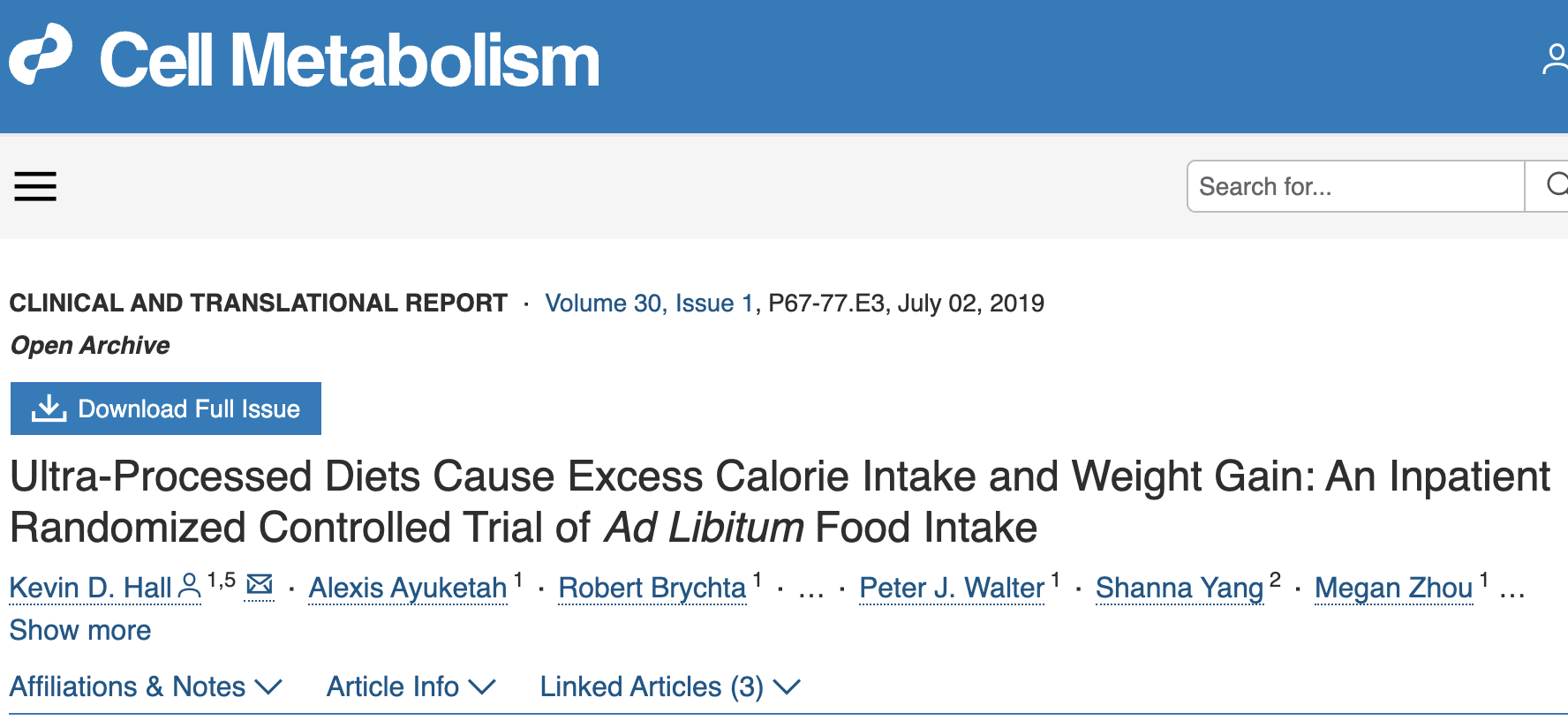 Wellbeing: The Accelerating Obesity Crisis