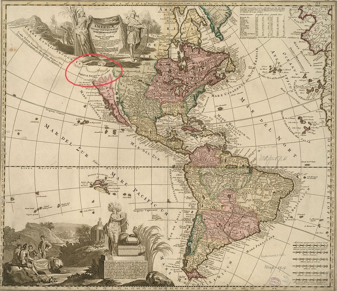 The Strait of Anián - by M. E. Rothwell - Cosmographia