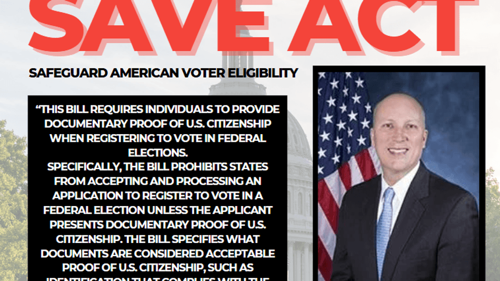 April 10th Bill Bruch on the SAVE Voter Act Passage in the House Of ...