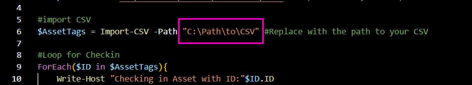 Snipe IT - Device Check-in Script with Powershell