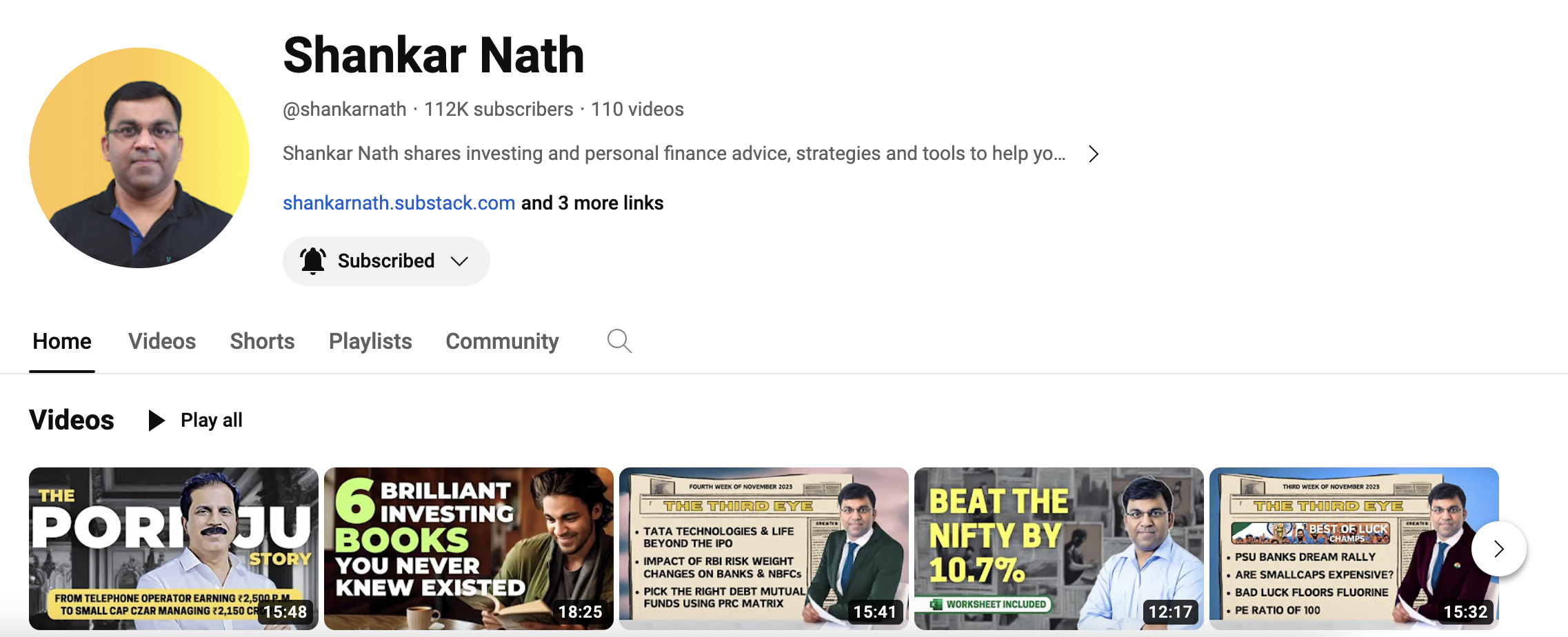 About - Shankar Nath’s Newsletter