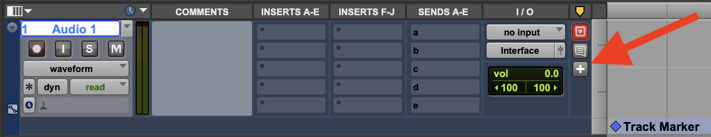 Pro Tools: How to Create, Show, and Hide Track Markers