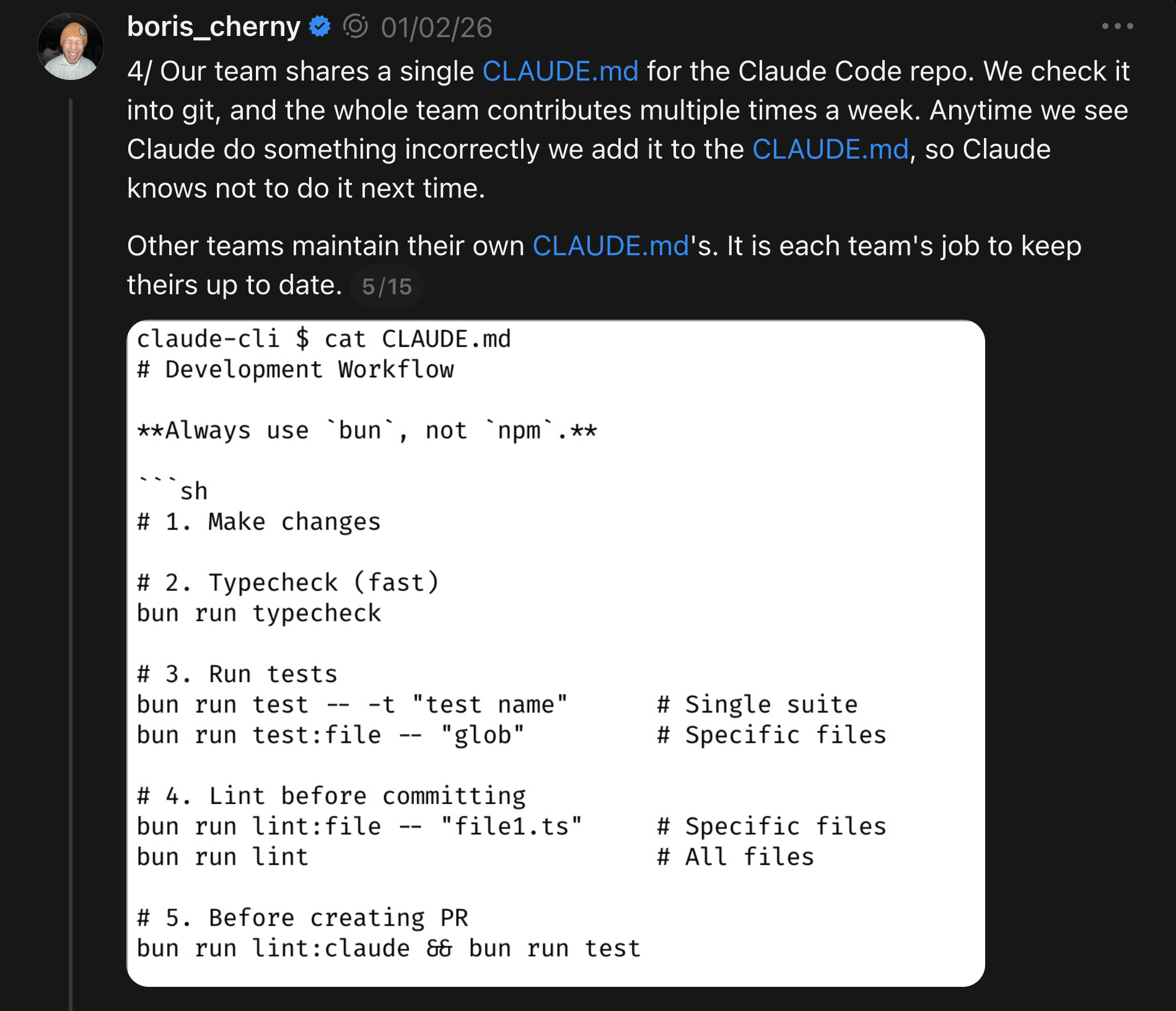How the Creator of Claude Code Actually Uses Claude Code