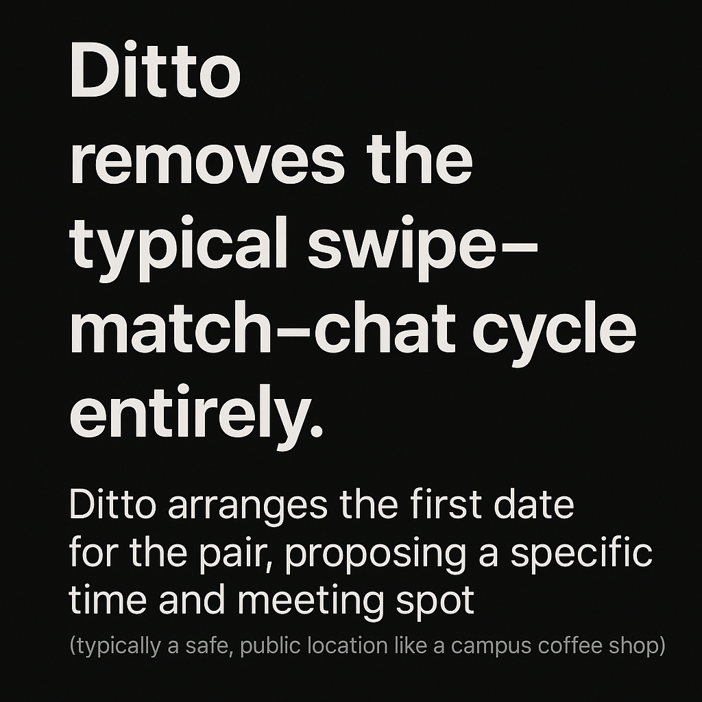 Ditto AI: The Dating App Where You Don’t Swipe, You Just Show Up