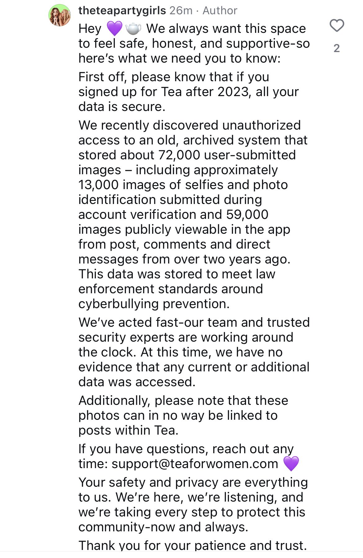The Tea App Breach - 60GB of Personal Info