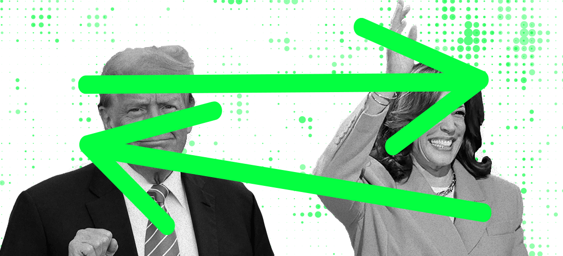 Which polls are biased toward Harris or Trump?