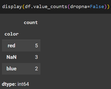 Obtaining a frequency table with Pandas in Python