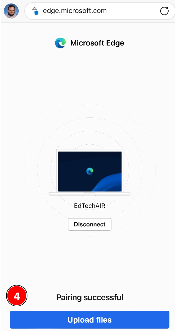 Using Edge Mobile Upload to Move Files from Your Phone to Websites