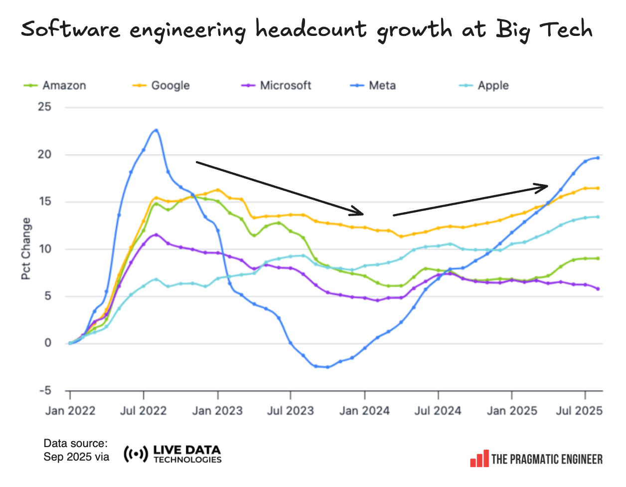 State of the software engineering job market in 2025