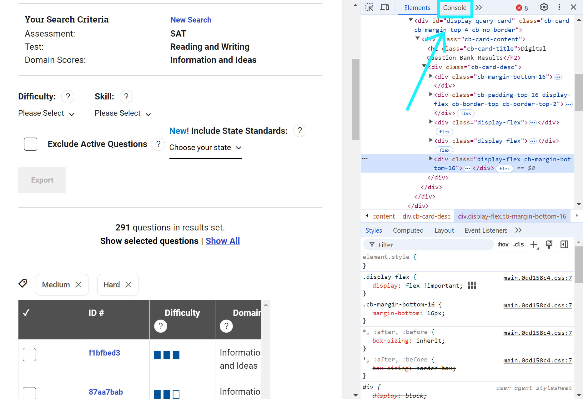 SAT Suite Question Bank: Auto-tick Tutorial