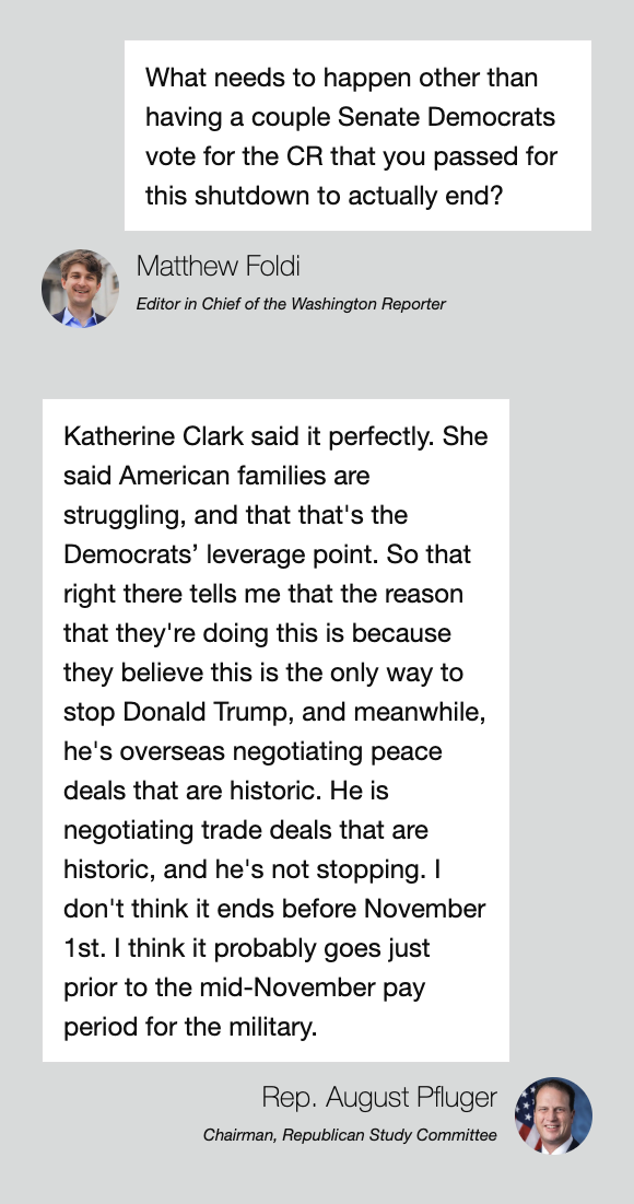 Reps. August Pfluger and Stephanie Bice on the Schumer Shutdown, Sens ...