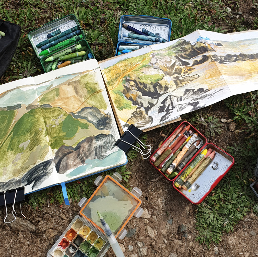 How do I keep sketching outside? - by Melanie Chadwick