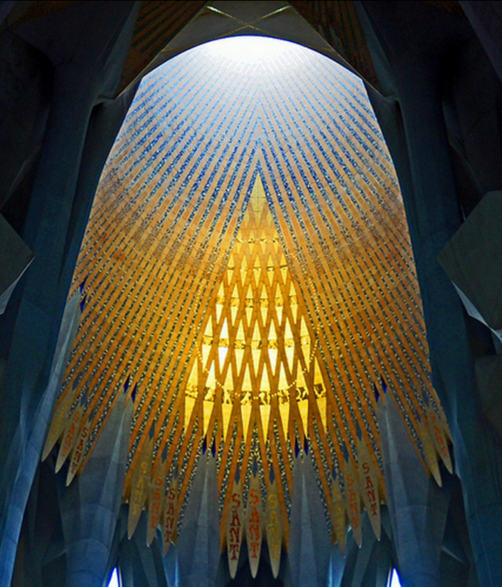 Antoni Gaudí – The ceilings and pillars of La Sagrada Familia