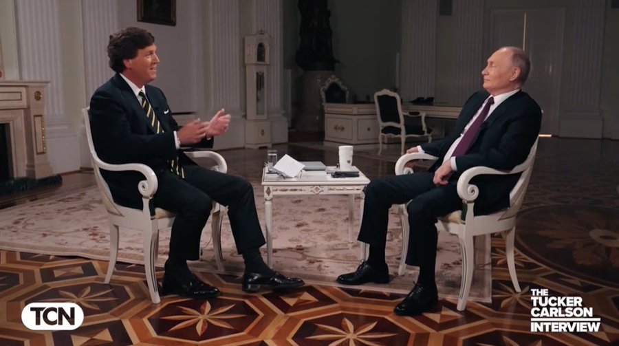 Polite People: Tucker Carlson Talks to Vladimir Putin Raw and Uncut ...