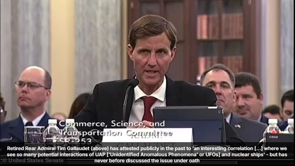 Navy Rear Admiral gives bombshell testimony to Congress about ...