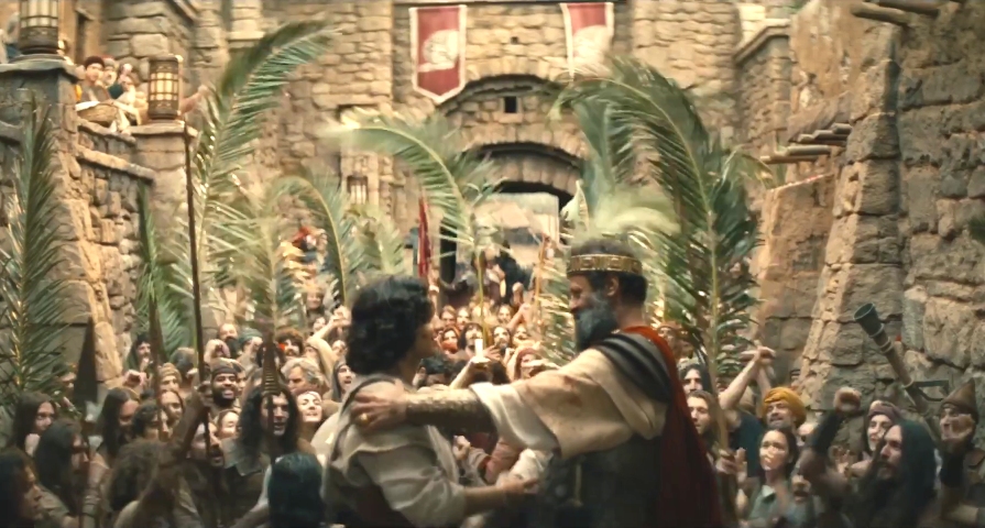 Watch: Saul celebrates David's victory... for now... in House of David ...
