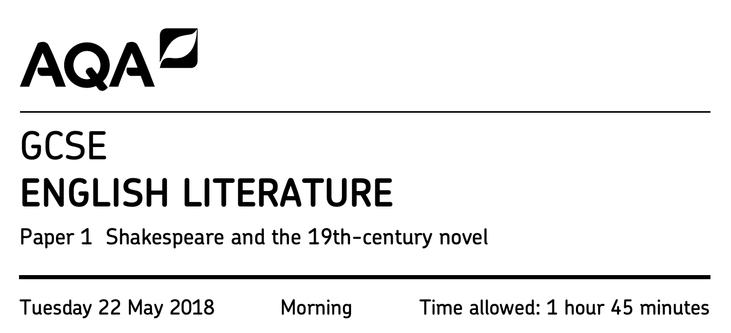 Complete paper 1: GCSE English Literature - by Morgan Evans