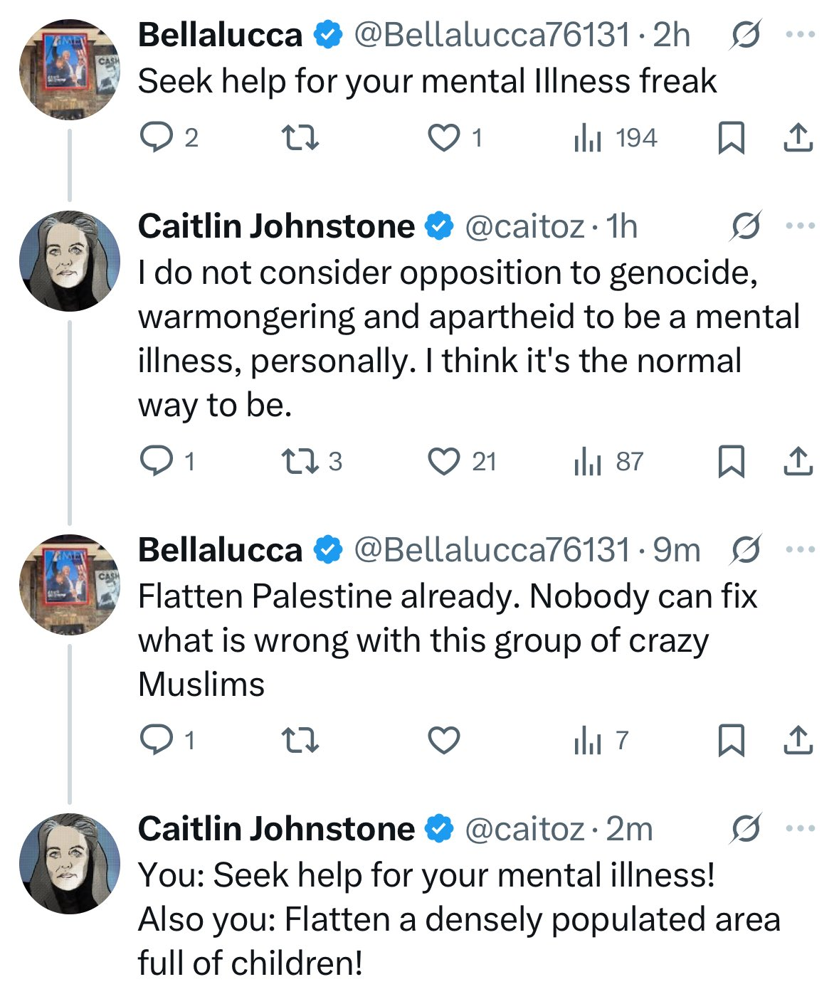 Caitlin Johnstone on Substack: "I must not understand what mental illness is."