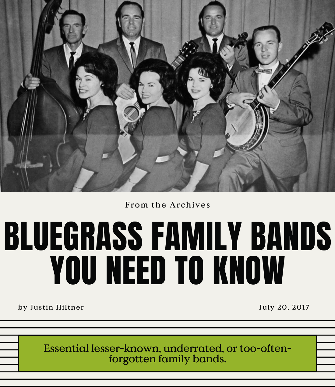 You Need to Know These Bluegrass Family Bands