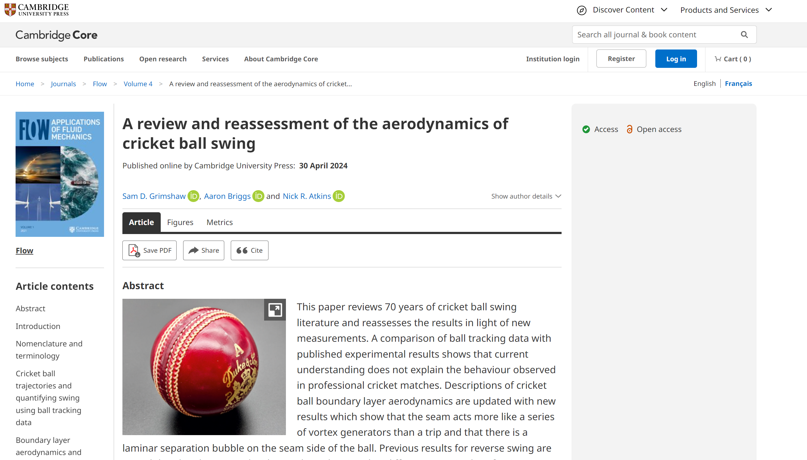 From the pitch to the lab and back: Making science work in cricket