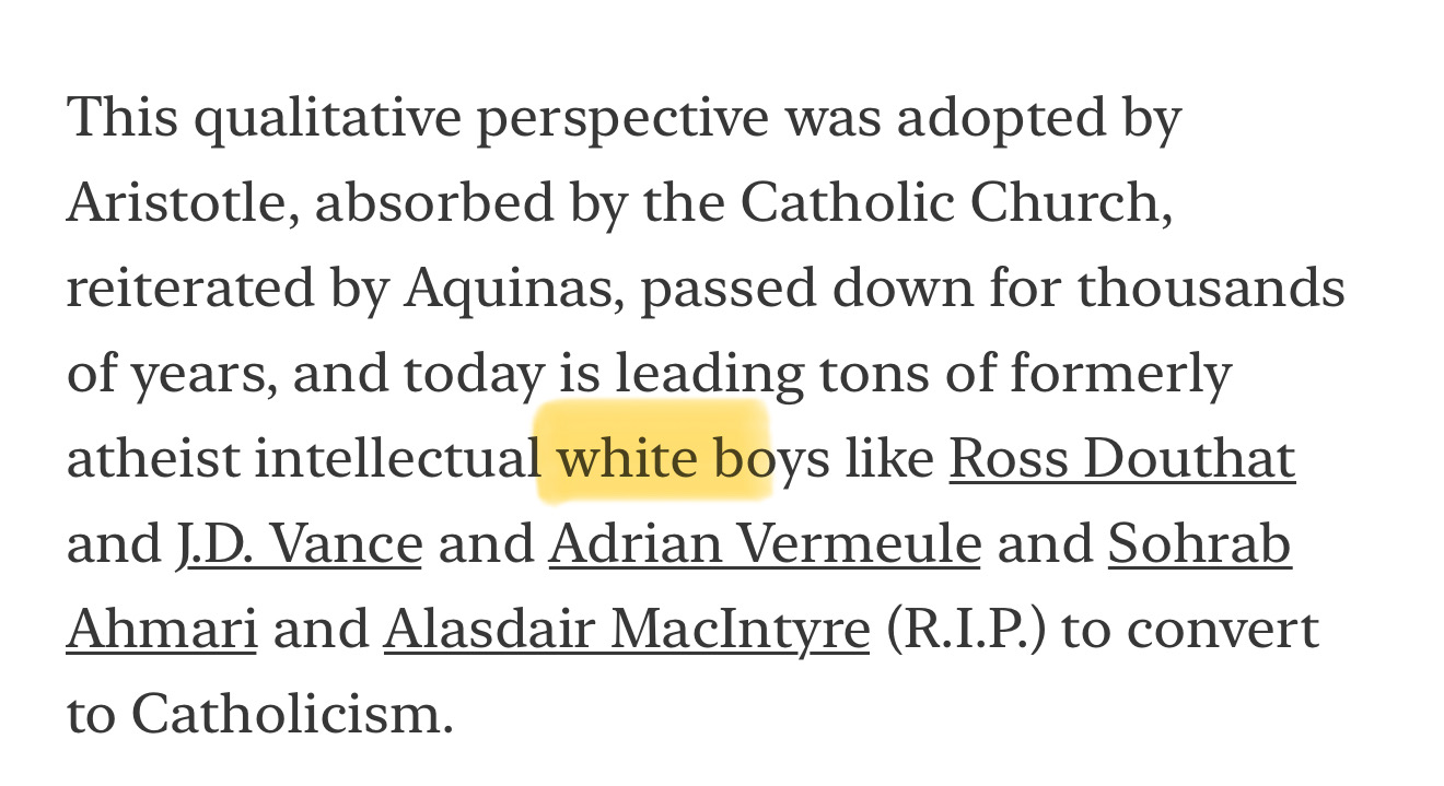 Adrian Vermeule (@thenewdigest): "Whenever I see an irrelevant aside like this, I stop reading ...
