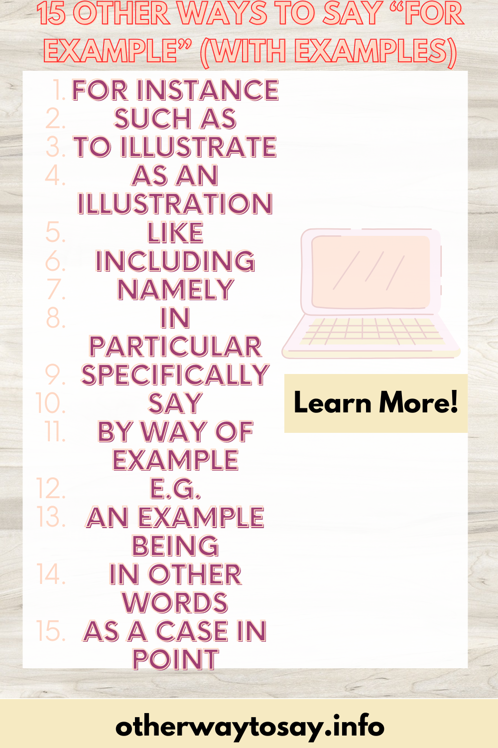 15 Other Ways to Say “For Example” (With Examples)