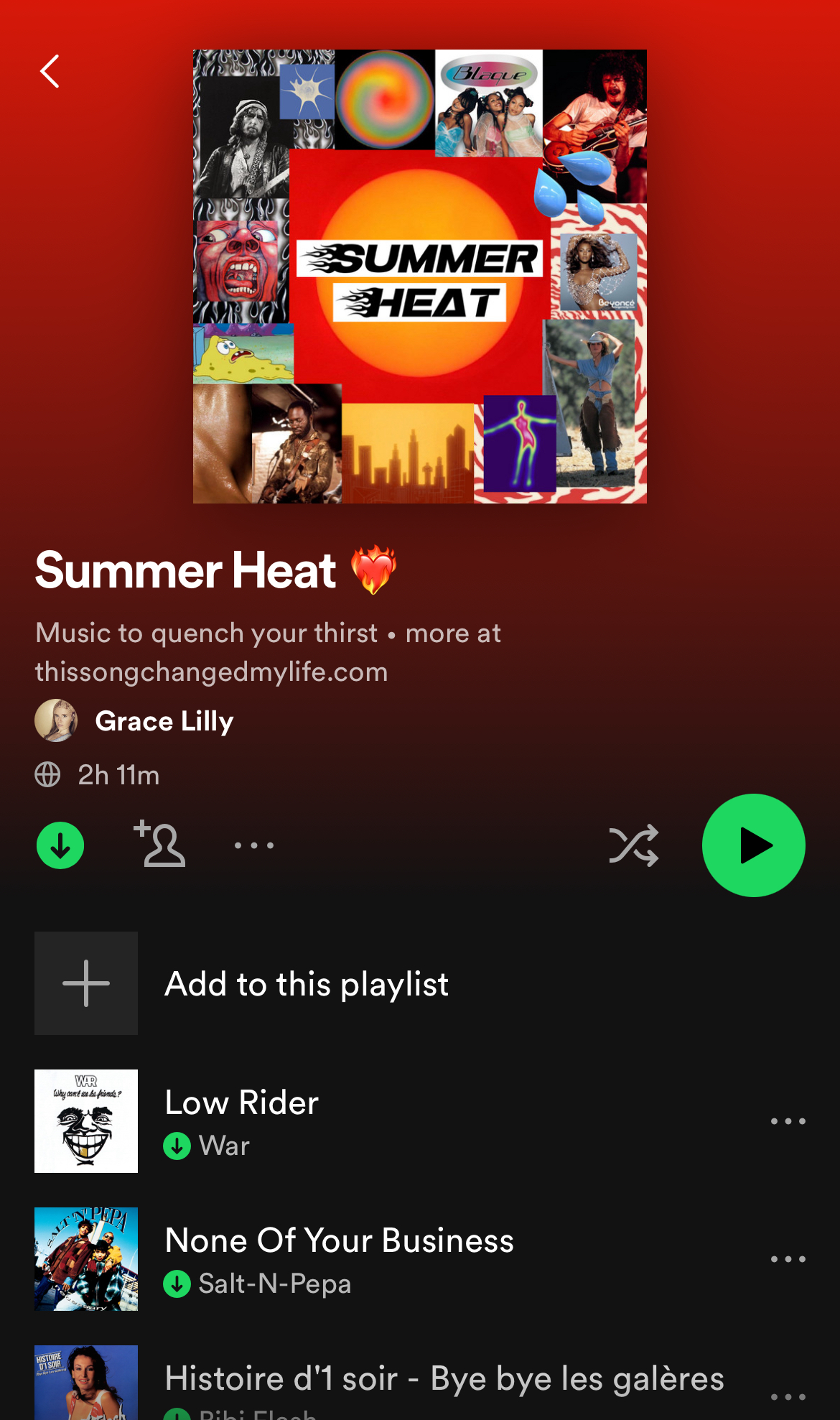 Summer Heat Playlist ️‍🔥 - by Grace Lilly