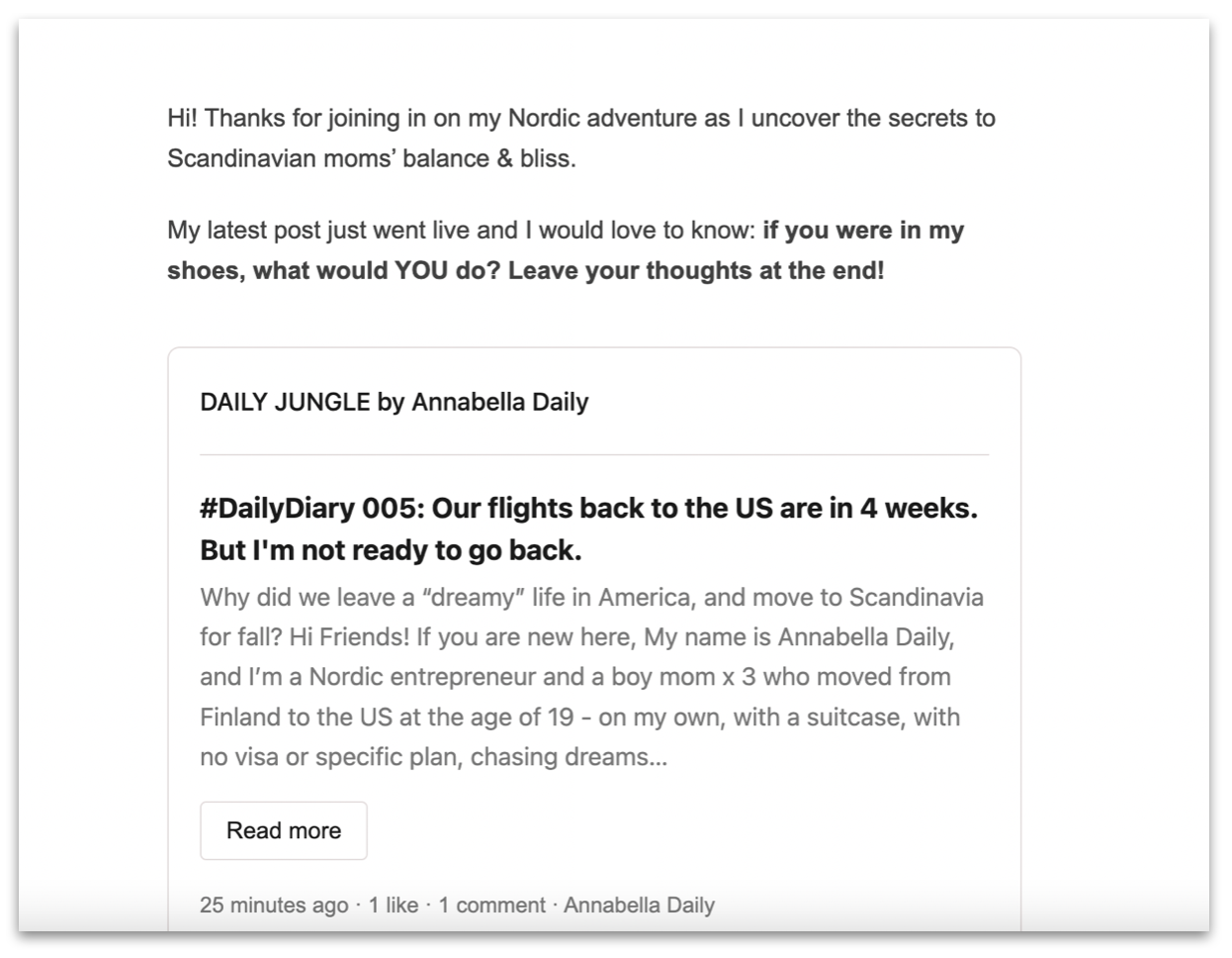 How to write a welcome email for new Substack readers