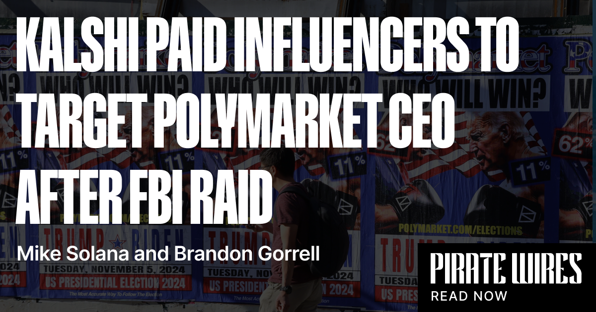 Kalshi Paid Influencers to Target Polymarket CEO After FBI Raid