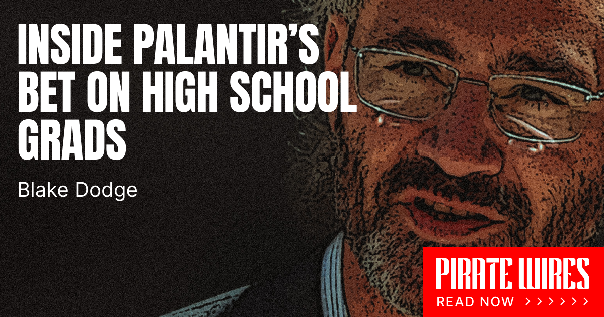 Inside Palantir’s Bet on High School Grads