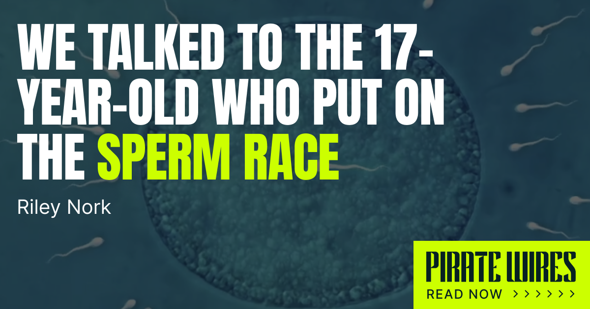 We Talked to the 17-Year-Old Who Put on the World's First Sperm Race